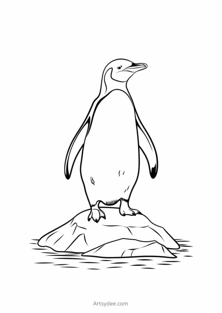 18 Free Printable Penguin Templates for Watercolor & Coloring Fun ...