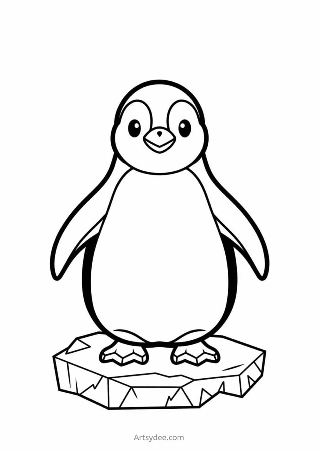 18 Free Printable Penguin Templates for Watercolor & Coloring Fun ...