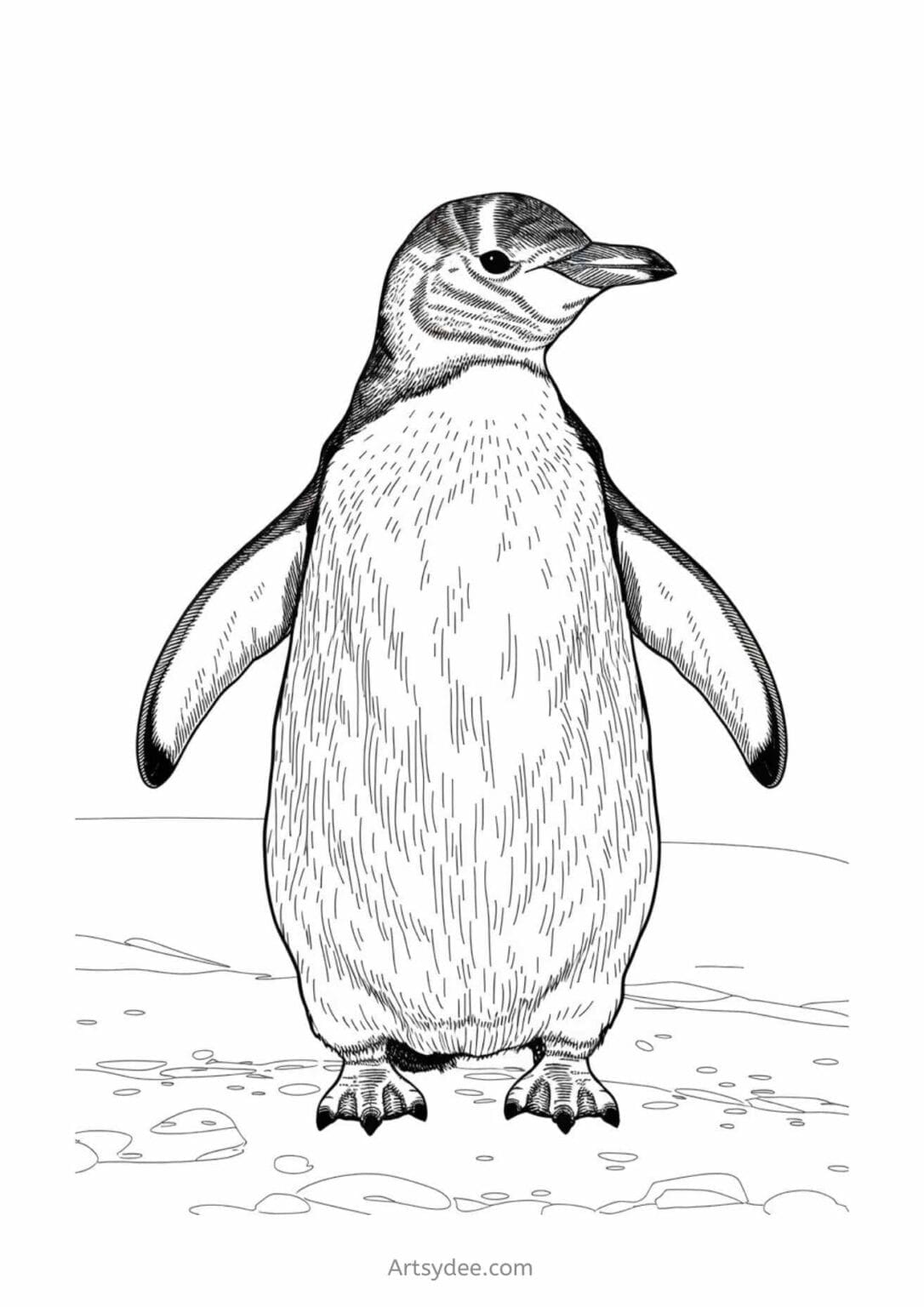 18 Free Printable Penguin Templates for Watercolor & Coloring Fun ...