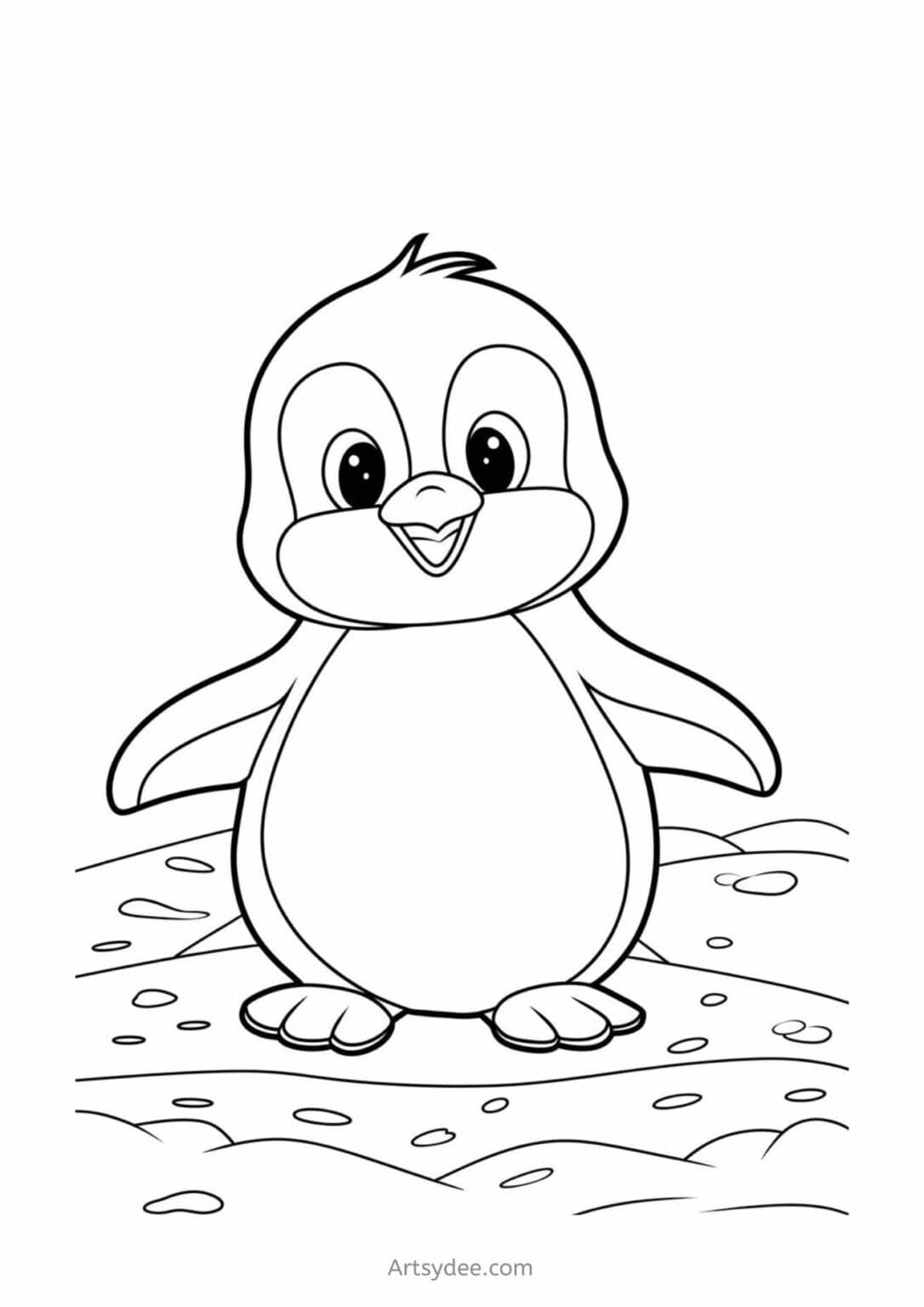 18 Free Printable Penguin Templates for Watercolor & Coloring Fun ...