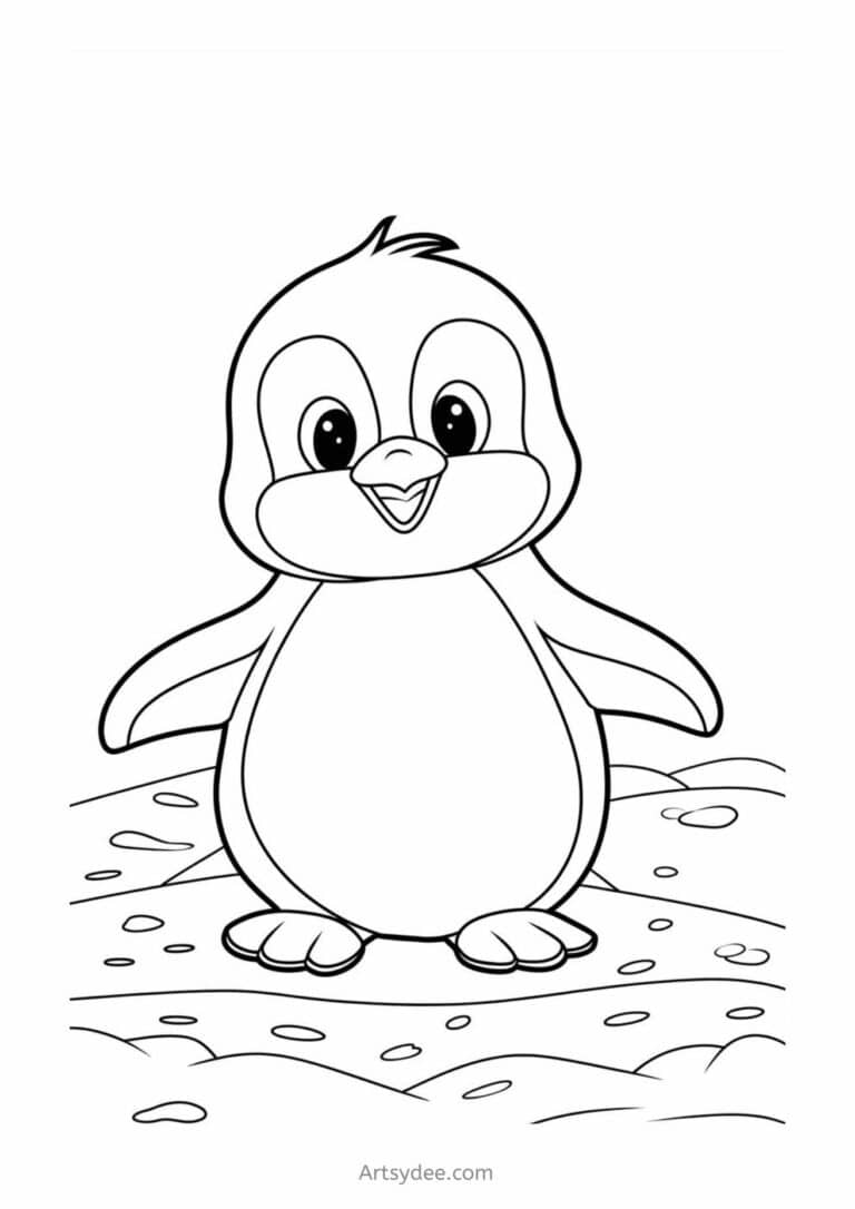 18 Free Printable Penguin Templates for Watercolor & Coloring Fun ...