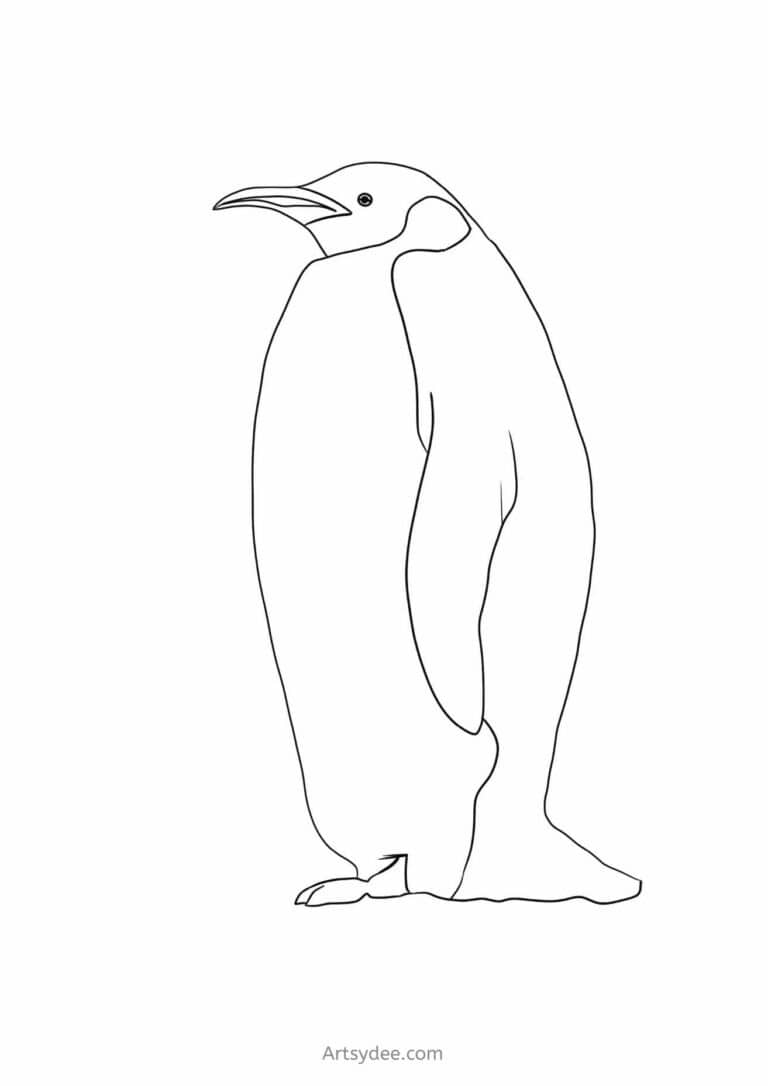 18 Free Printable Penguin Templates for Watercolor & Coloring Fun ...