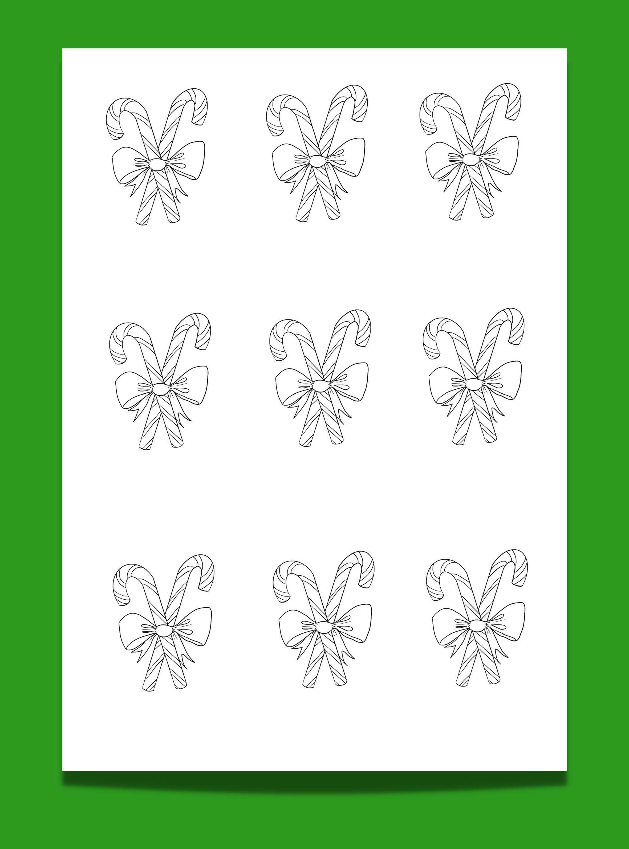 Looking for a Candy Cane Template? 10 x Free & Festive Candy Cane ...