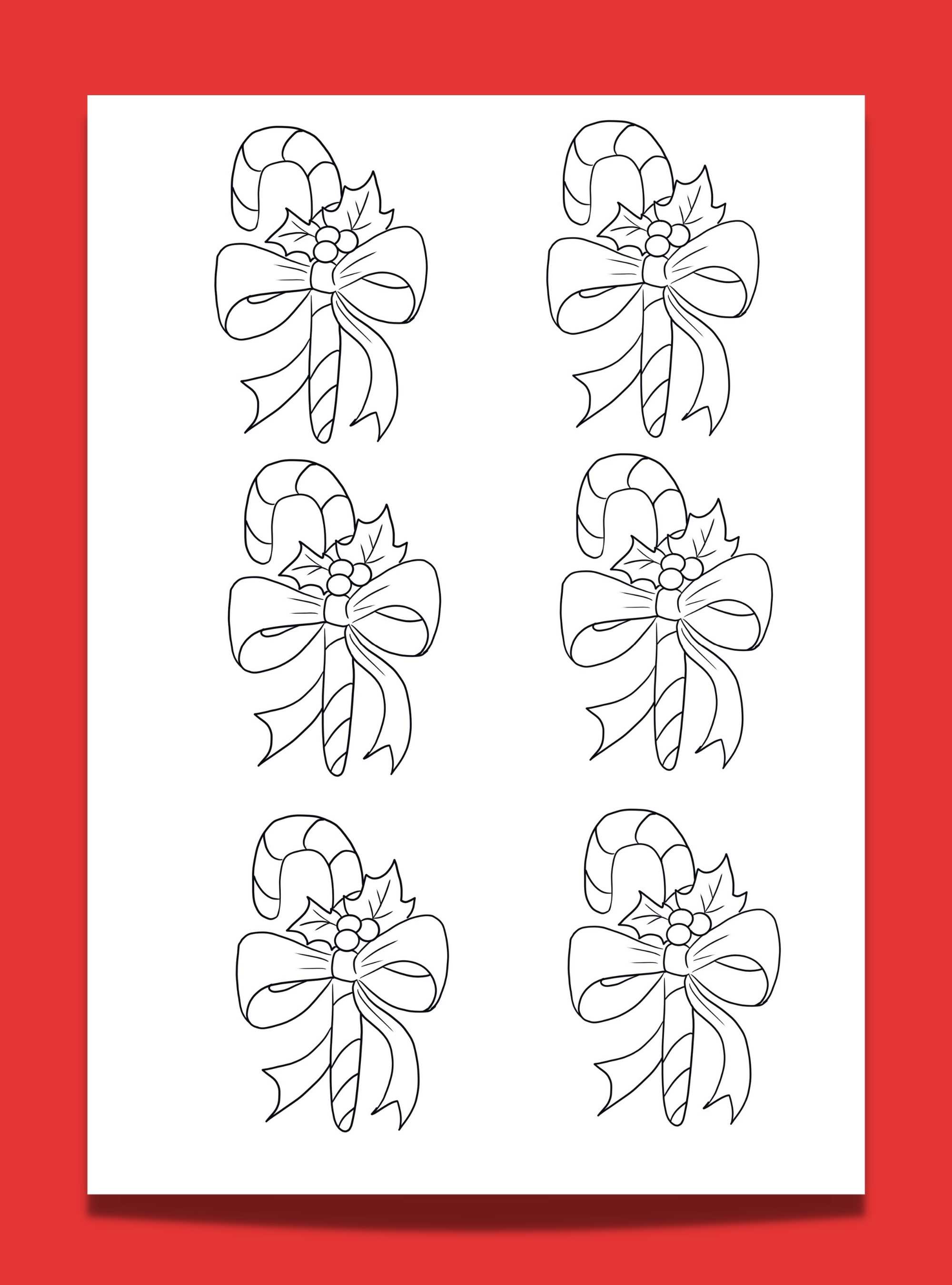 Looking for a Candy Cane Template? 10 x Free & Festive Candy Cane ...