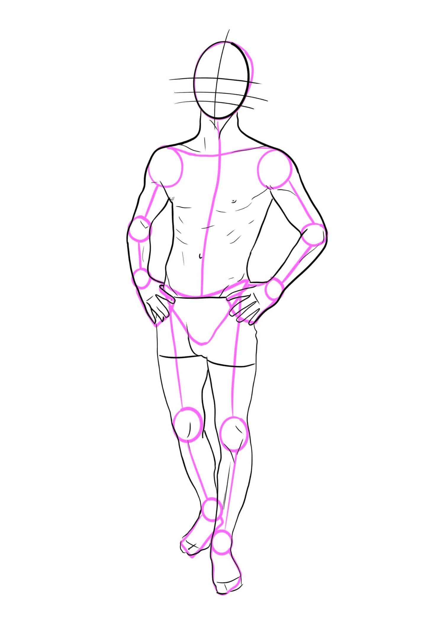 18 Standing Poses Reference: How to Draw the Human Figure in a Standing Position - Artsydee ...