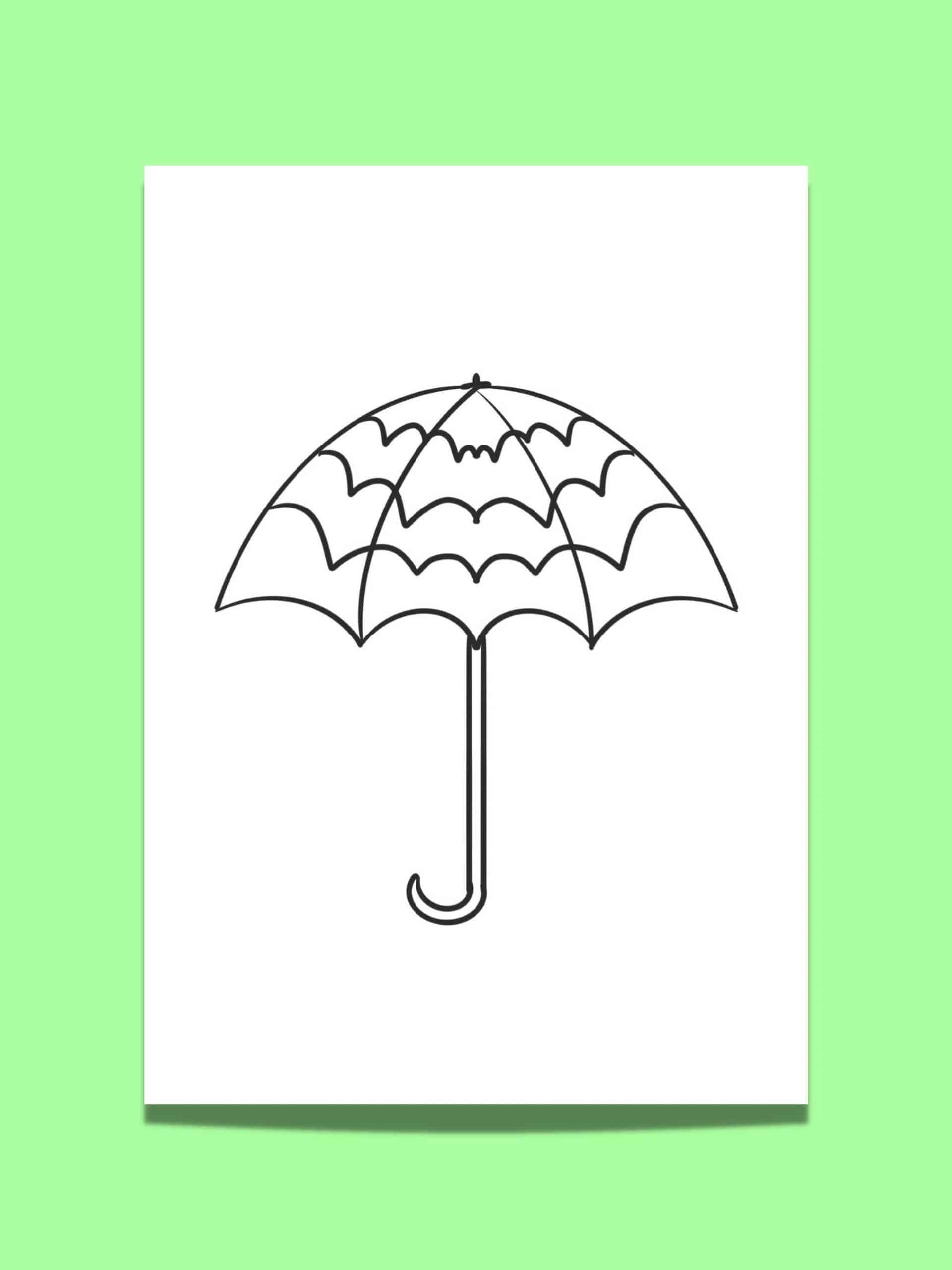 Looking for an Umbrella Template? 6 Free Umbrella Printables to Use in ...