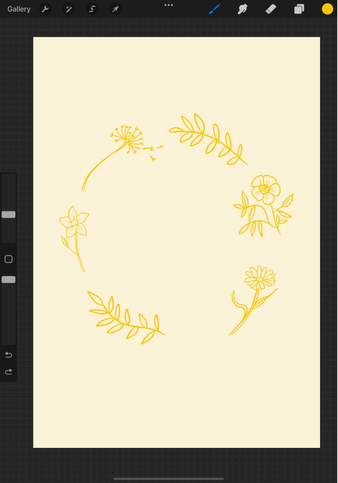 Flower Brush Procreate: 33 Free Hand-Drawn Flowers for iPad Art ...