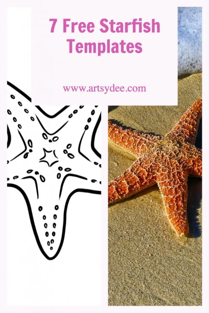 Starfish Stencil Printable Starfish Texture Art (Summer) By Fireflies