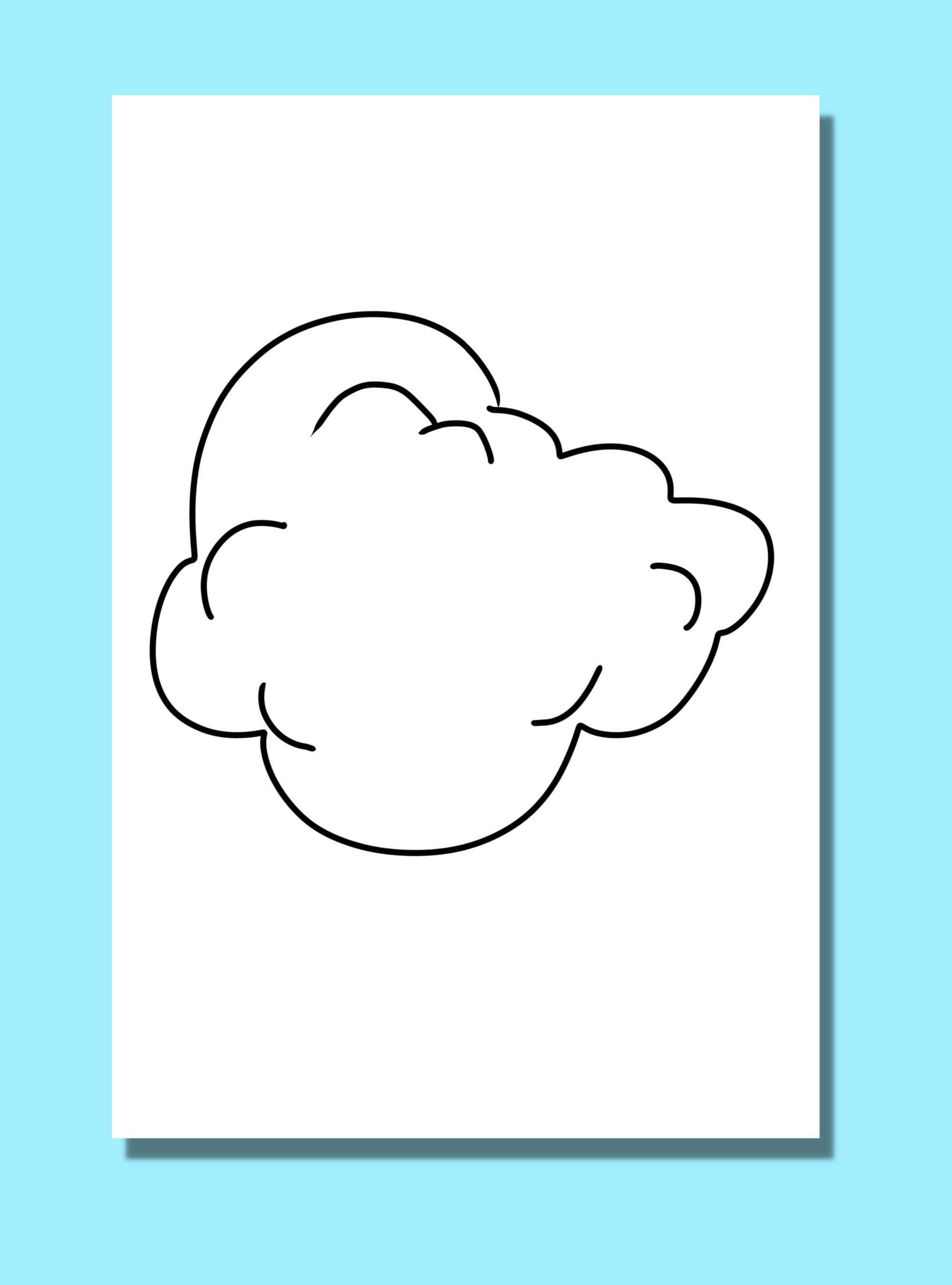 Looking for a Cloud Template? 10 Free Printable Cloud Templates for ...