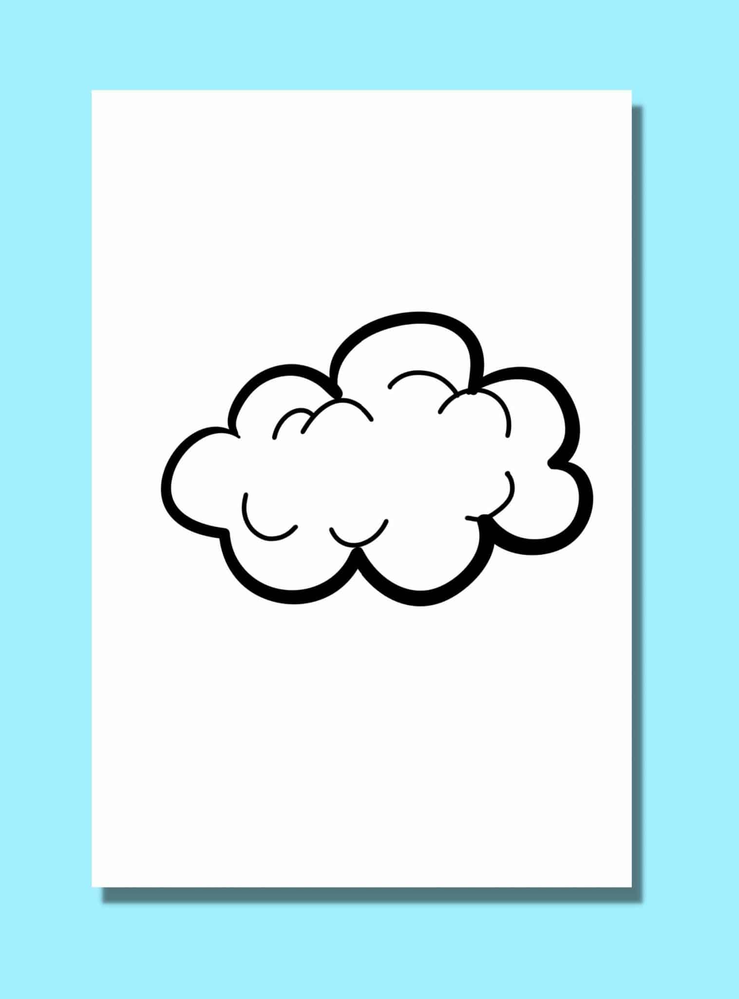 Looking for a Cloud Template? 10 Free Printable Cloud Templates for ...