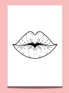 Free Lips Template: 9 Fun Lips and Mustache Printables - Artsydee ...