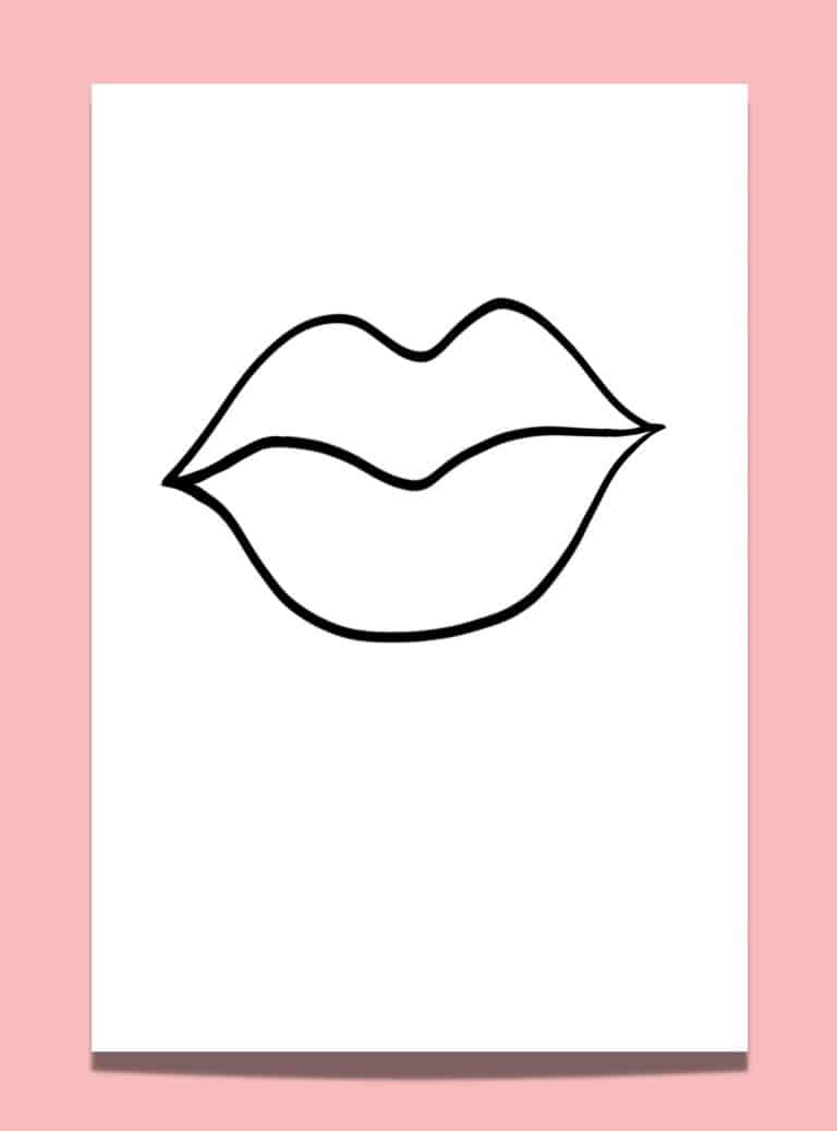Free Lips Template: 9 Fun Lips and Mustache Printables - Artsydee ...