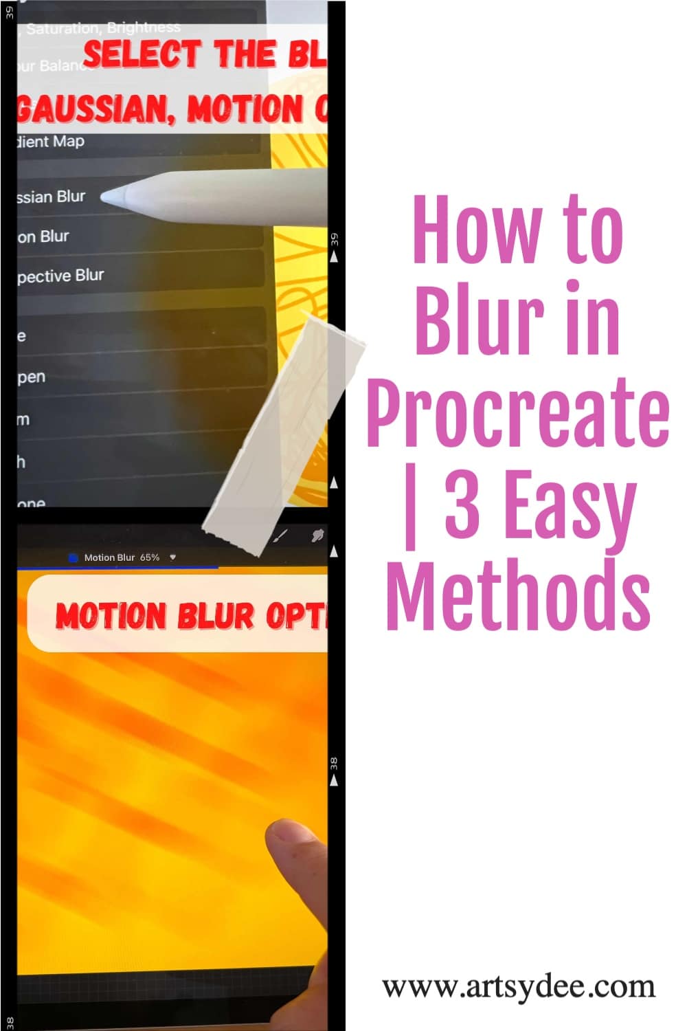 How To Blur In Procreate 3 Easy Techniques Artsydee Drawing