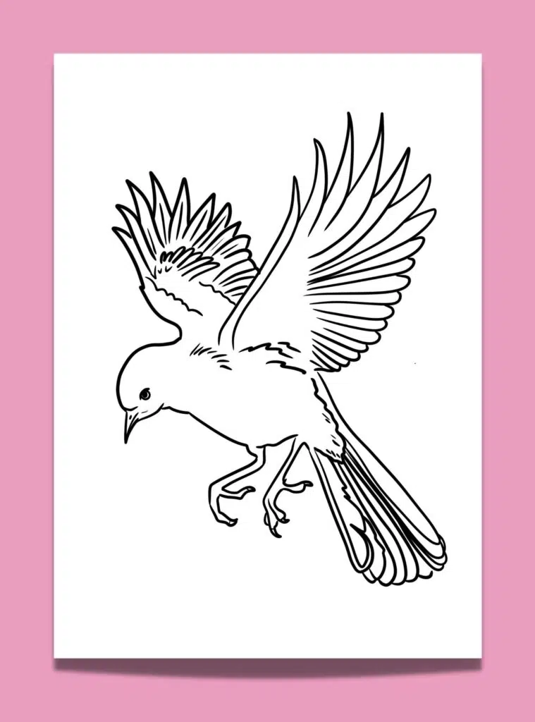Printable Bird Template