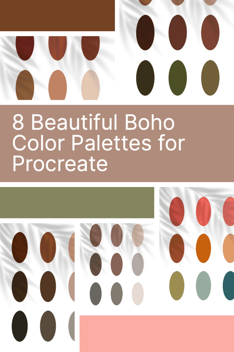 8 Beautiful Boho Color Palette Inspirations for Procreate Users (Free ...