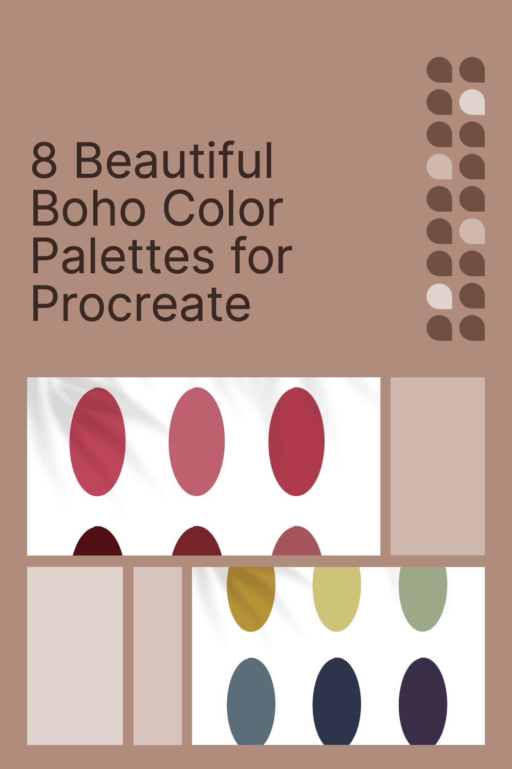 Boho Color Palette Procreate (8 Beautiful Color Schemes) - Artsydee ...