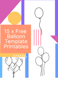 15 Free Balloon Template Printables for Your Arts & Crafts - Artsydee ...