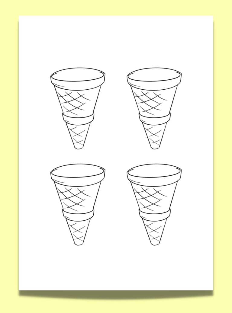 Get Creative with These 14 Free Ice Cream Cone Template Printables ...