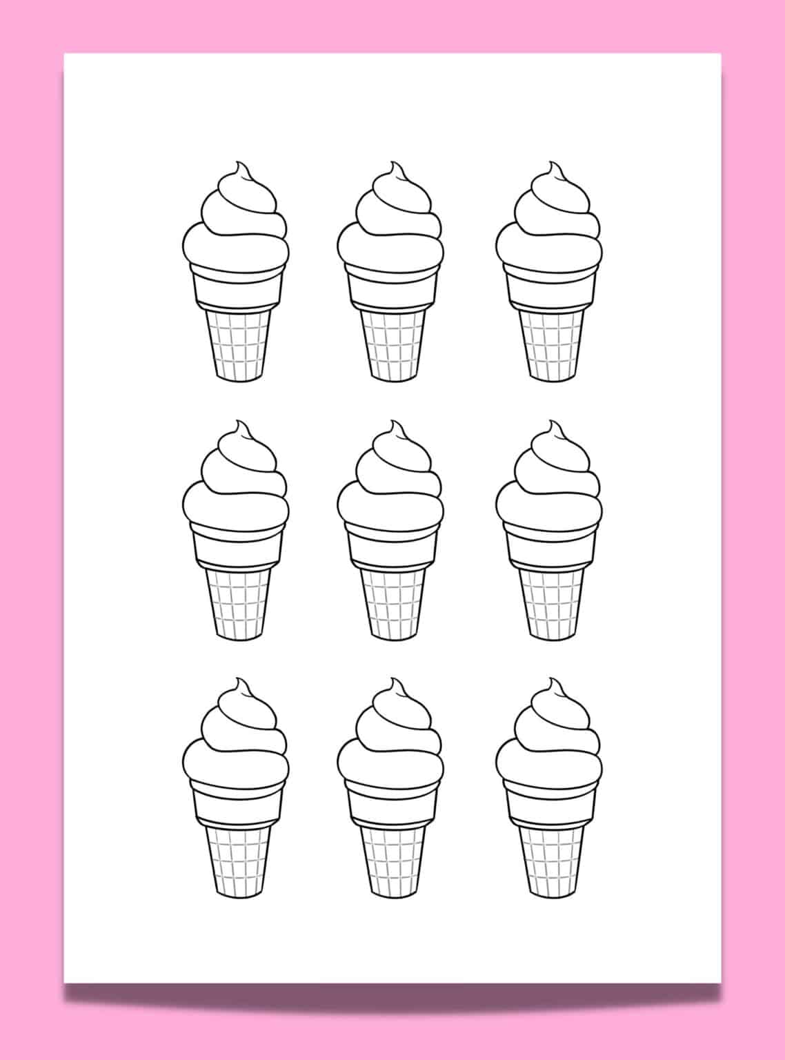 Get Creative with These 14 Free Ice Cream Cone Template Printables ...