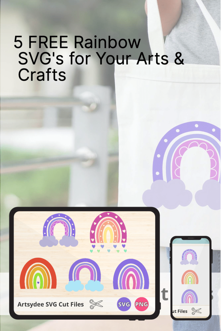 5 FREE Rainbow SVG Files for Your Arts & Crafts – Artsydee – Drawing ...