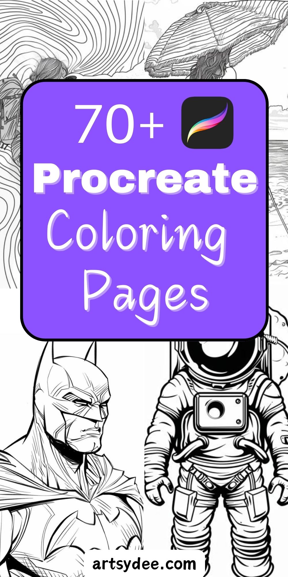 70+ Free Procreate Coloring Pages: Explore Digital Coloring! - Artsydee ...