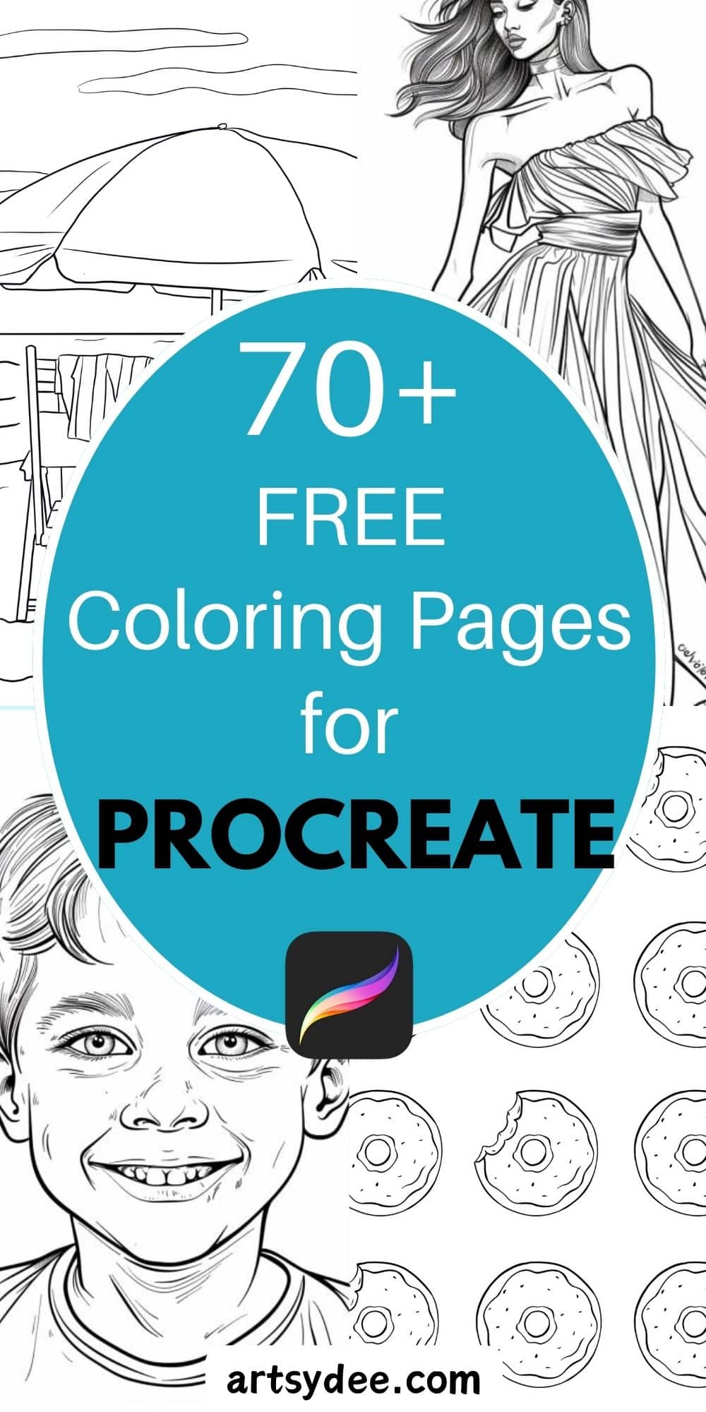 70+ Free Procreate Coloring Pages: Explore Digital Coloring! - Artsydee ...
