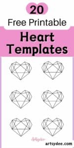 20 Heart Templates | FREE Printables for Your Creative Projects ...