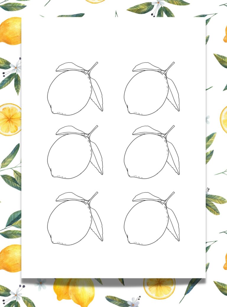 6 FREE FRUITY Lemon Template Printables - Artsydee - Drawing, Painting ...