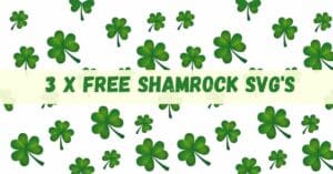3 Shamrock SVG Free Cut Files - Artsydee - Drawing, Painting, Craft ...