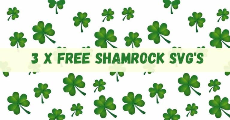 3 Shamrock SVG Free Cut Files - Artsydee - Drawing, Painting, Craft ...