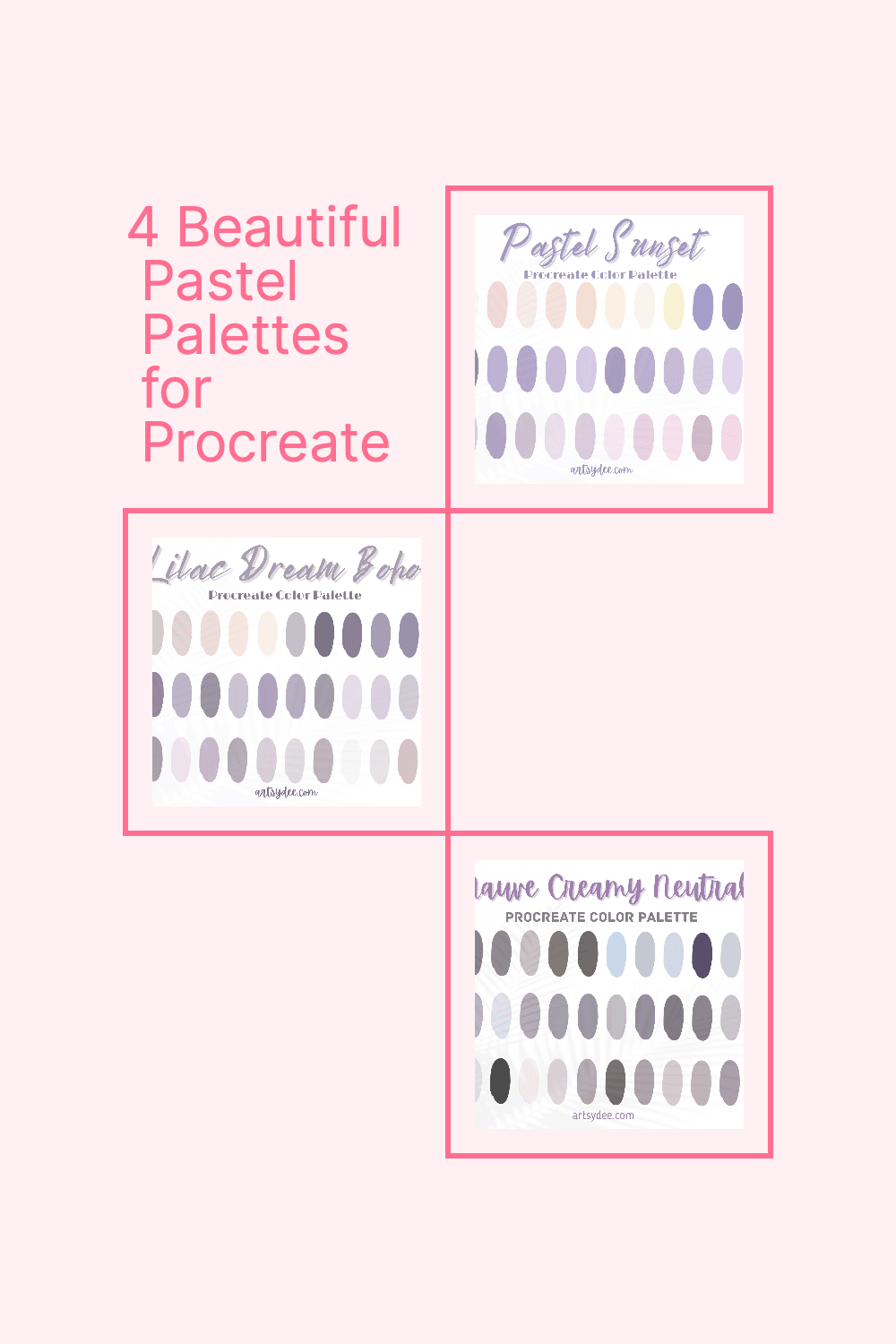 Pastel Palette Procreate: 4 Beautiful Palettes to Enhance You Artistic ...