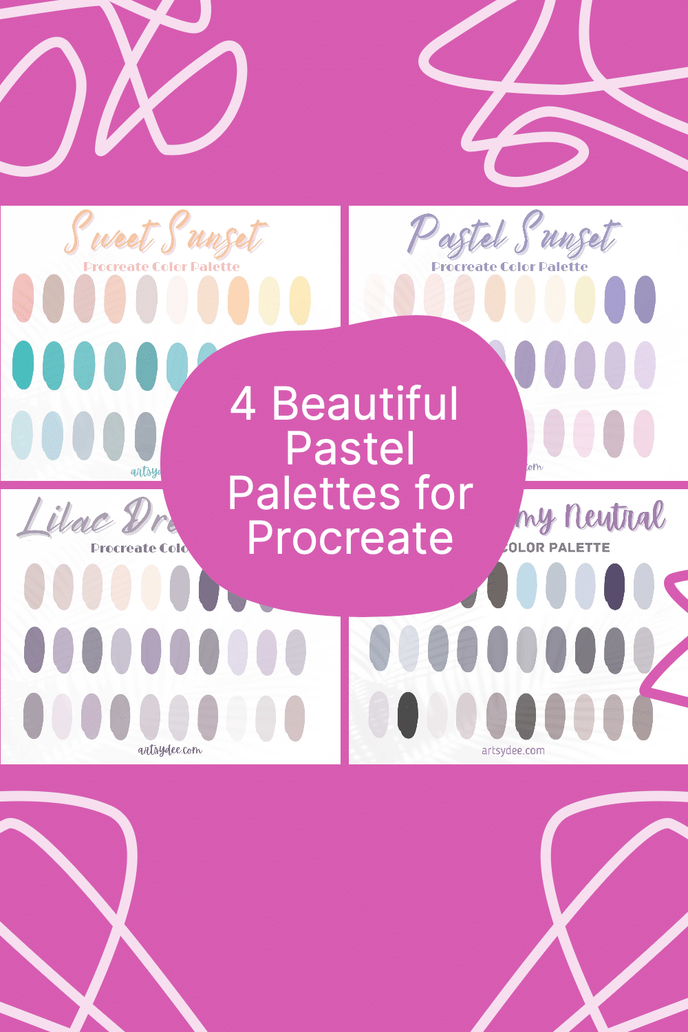 Pastel Palette Procreate 4 Beautiful Palettes To Enhance You Artistic Vision Artsydee