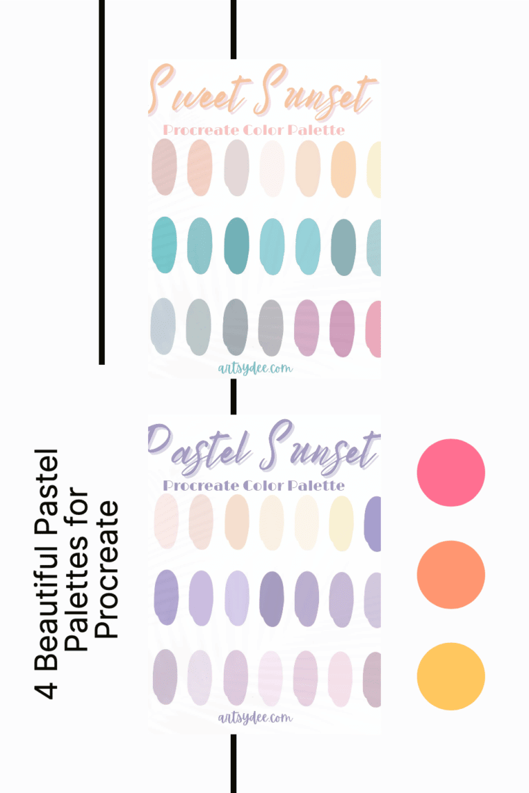 Pastel Palette Procreate: 4 Beautiful Palettes to Enhance You Artistic ...