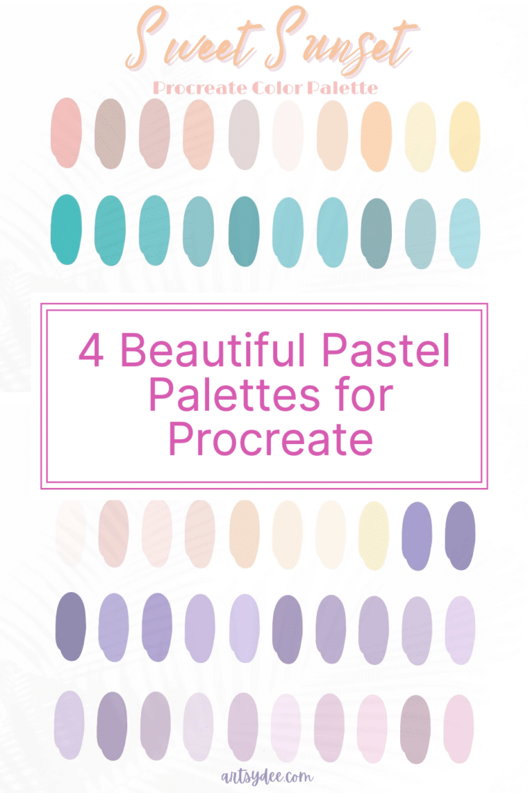 Pastel Palette Procreate: 4 Beautiful Palettes to Enhance You Artistic ...