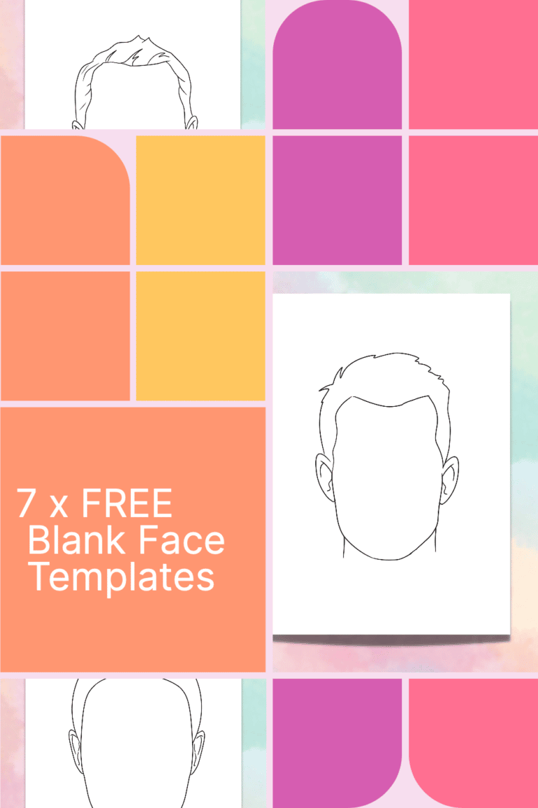 Looking for a Blank Face Template? 7 Blank Face Outlines to Use in Your ...