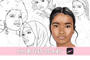 27 Procreate Face Templates: The Ultimate Resource for Digital Portrait ...