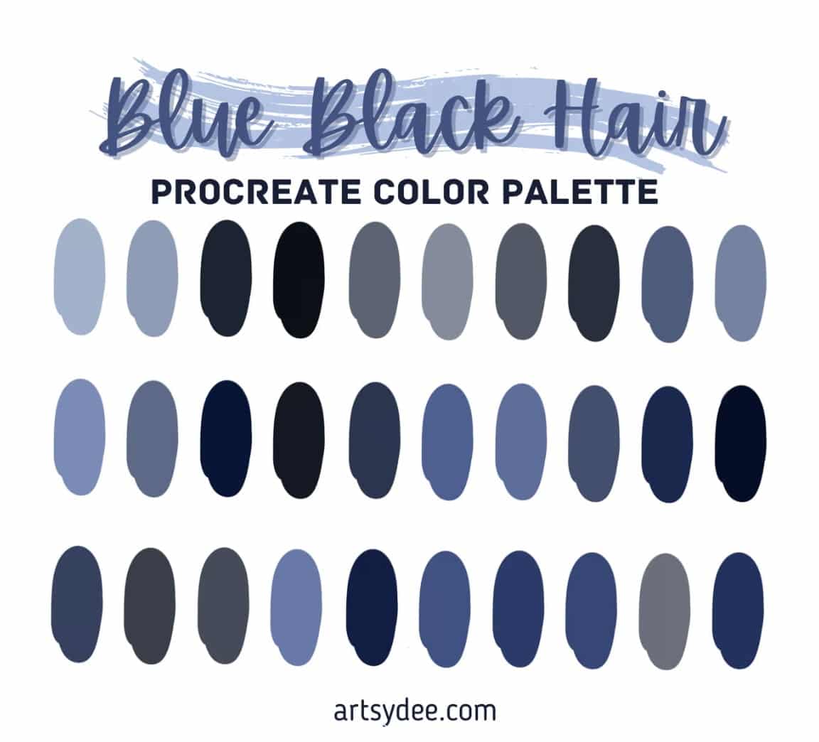 Procreate Hair Color Palette: A Guide to Choosing and Using Colors for ...
