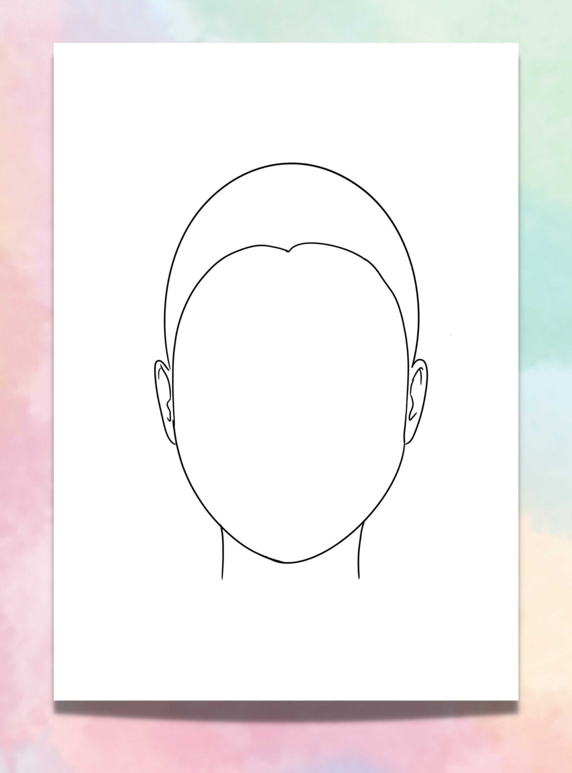 Looking for a Blank Face Template? 7 Blank Face Outlines to Use in Your ...
