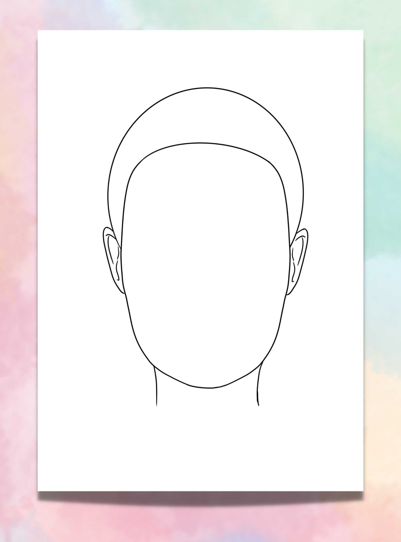 Looking for a Blank Face Template? 7 Blank Face Outlines to Use in Your ...