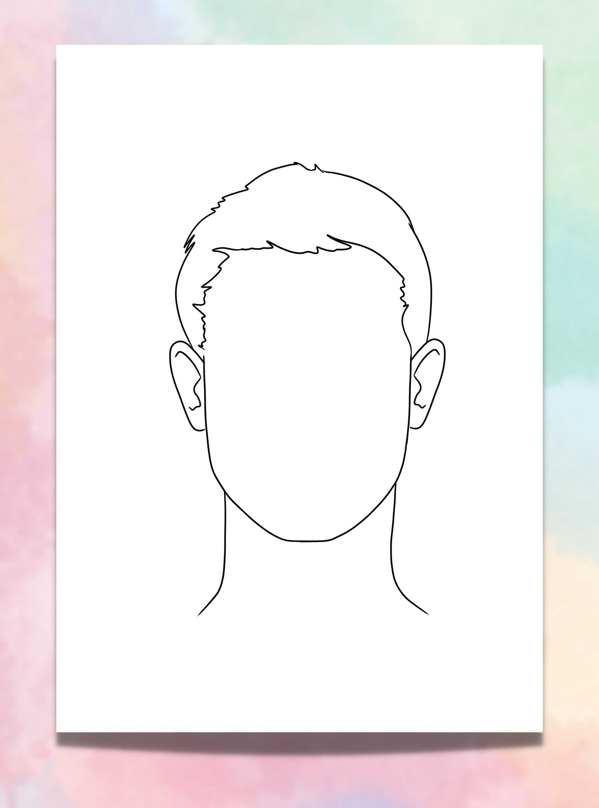 Looking for a Blank Face Template? 7 Blank Face Outlines to Use in Your ...