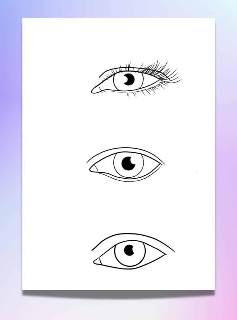 Looking for an Eye Template Printable? 7 Eye Templates to Use in Your ...