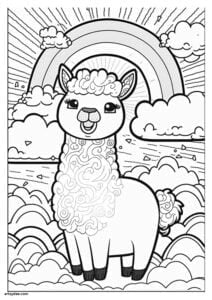 21 Free Llama Coloring Page Printables - Artsydee - Drawing, Painting ...