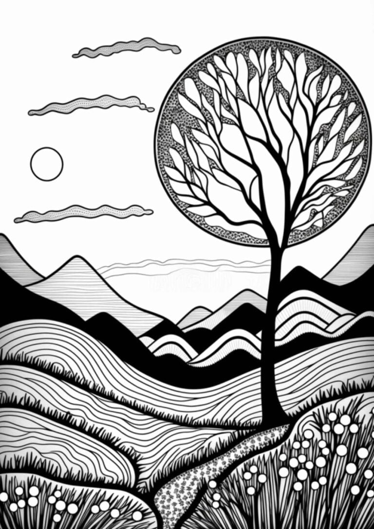 8 Awesome Zentangle Landscape Ideas & How You Can Draw Your Own ...