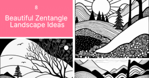 8 Awesome Zentangle Landscape Ideas & How You Can Draw Your Own ...