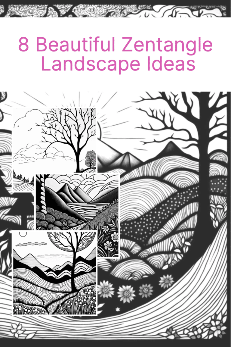 8 Awesome Zentangle Landscape Ideas & How You Can Draw Your Own ...