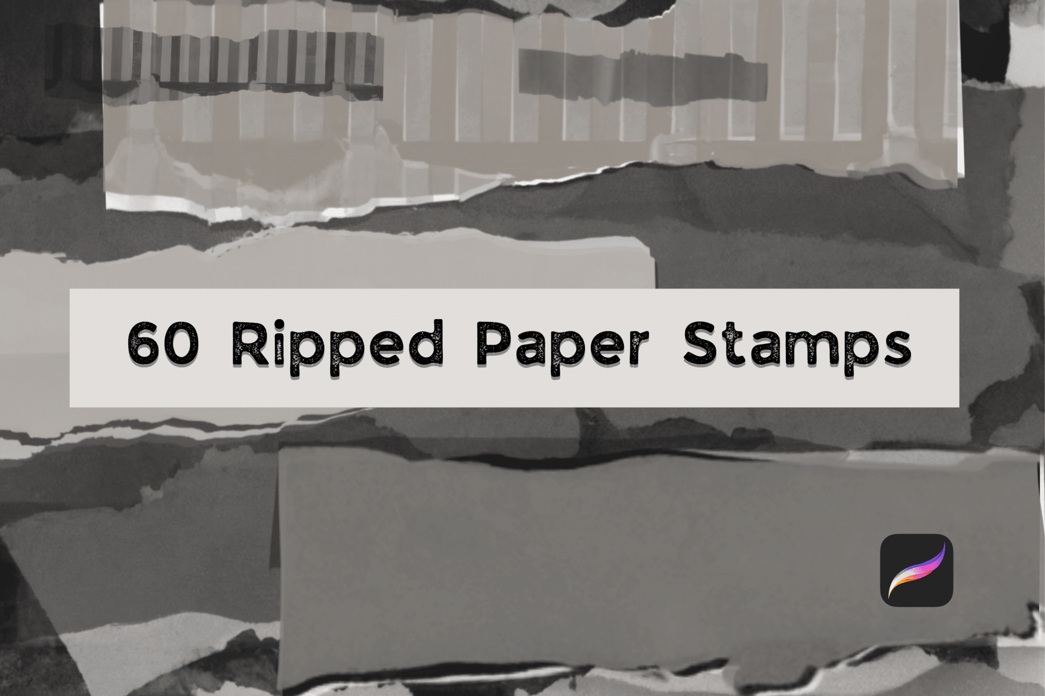 Torn Paper Brush Procreate | 60 Paper Background Procreate Textures ...