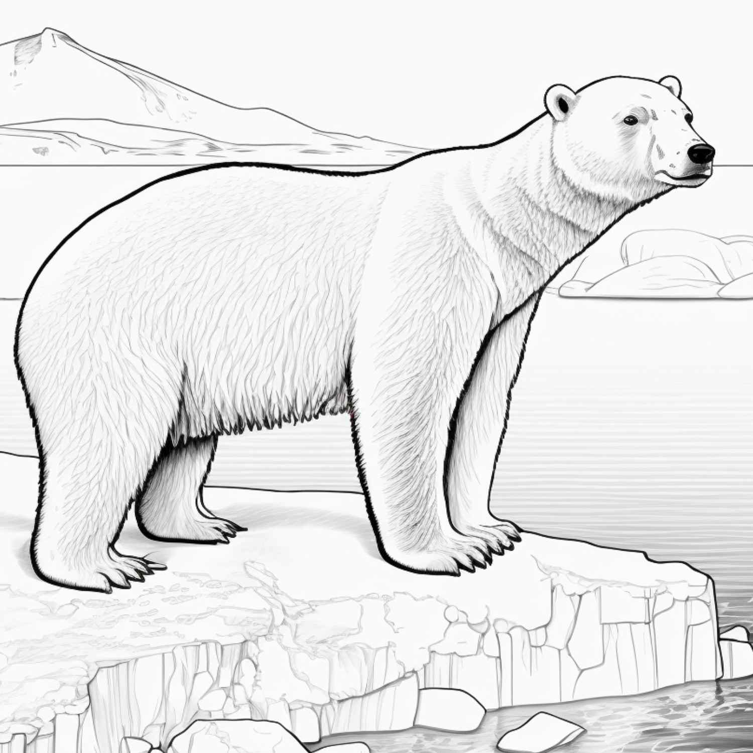 14 Free Polar Bear Coloring Pages: Fun for All Ages! - Artsydee ...