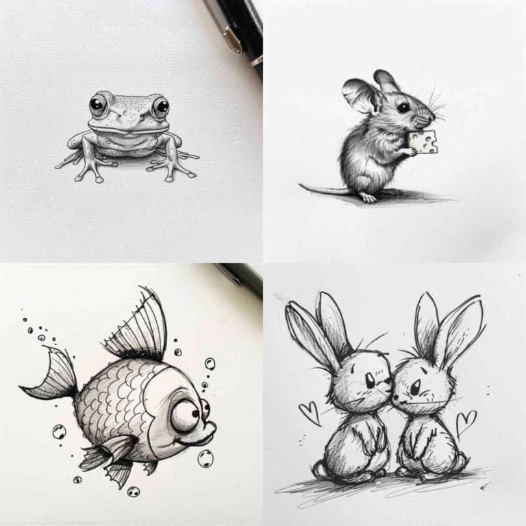 200+ Cute Drawings & Free Printable Drawing Templates to Help You Get ...