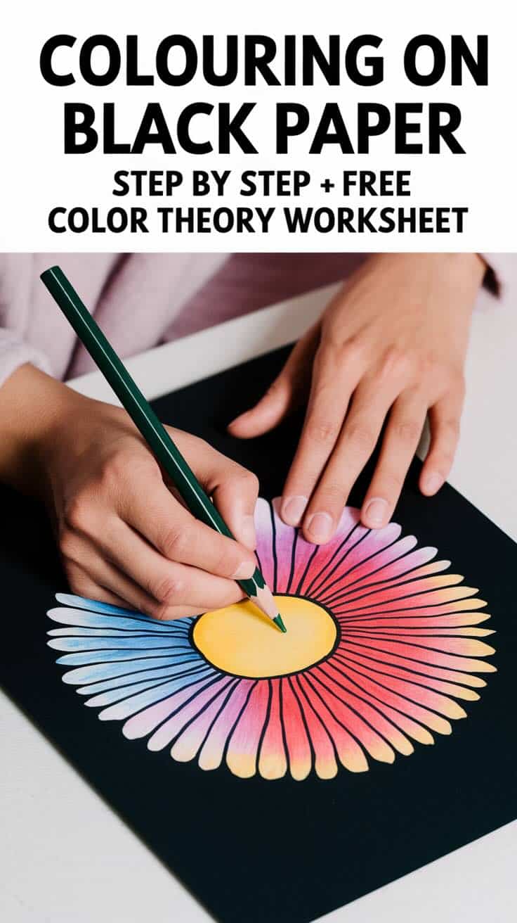 The Ultimate Beginners Guide for Drawing on Black Paper with Colored ...