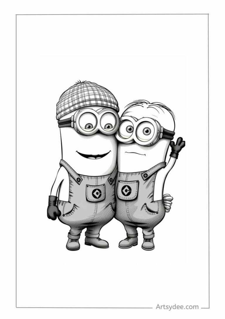 Unleash Your Creativity with 100+ Fun-Filled Minions Coloring Pages PDF ...
